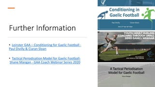 Conditioning the Youth GAA Player Through Games Based Coaching | PDF