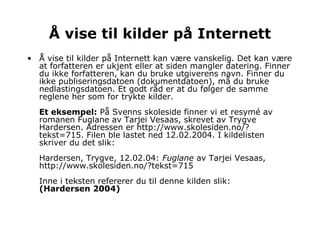 Kildehenvisning | PPT