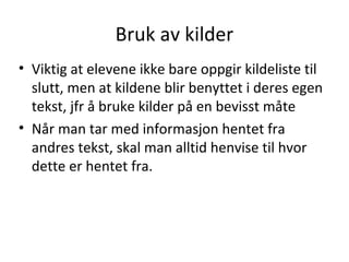 Kilder og kildebruk | PPT