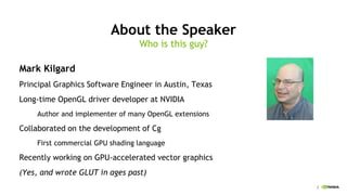 Migrating from OpenGL to Vulkan | PPT