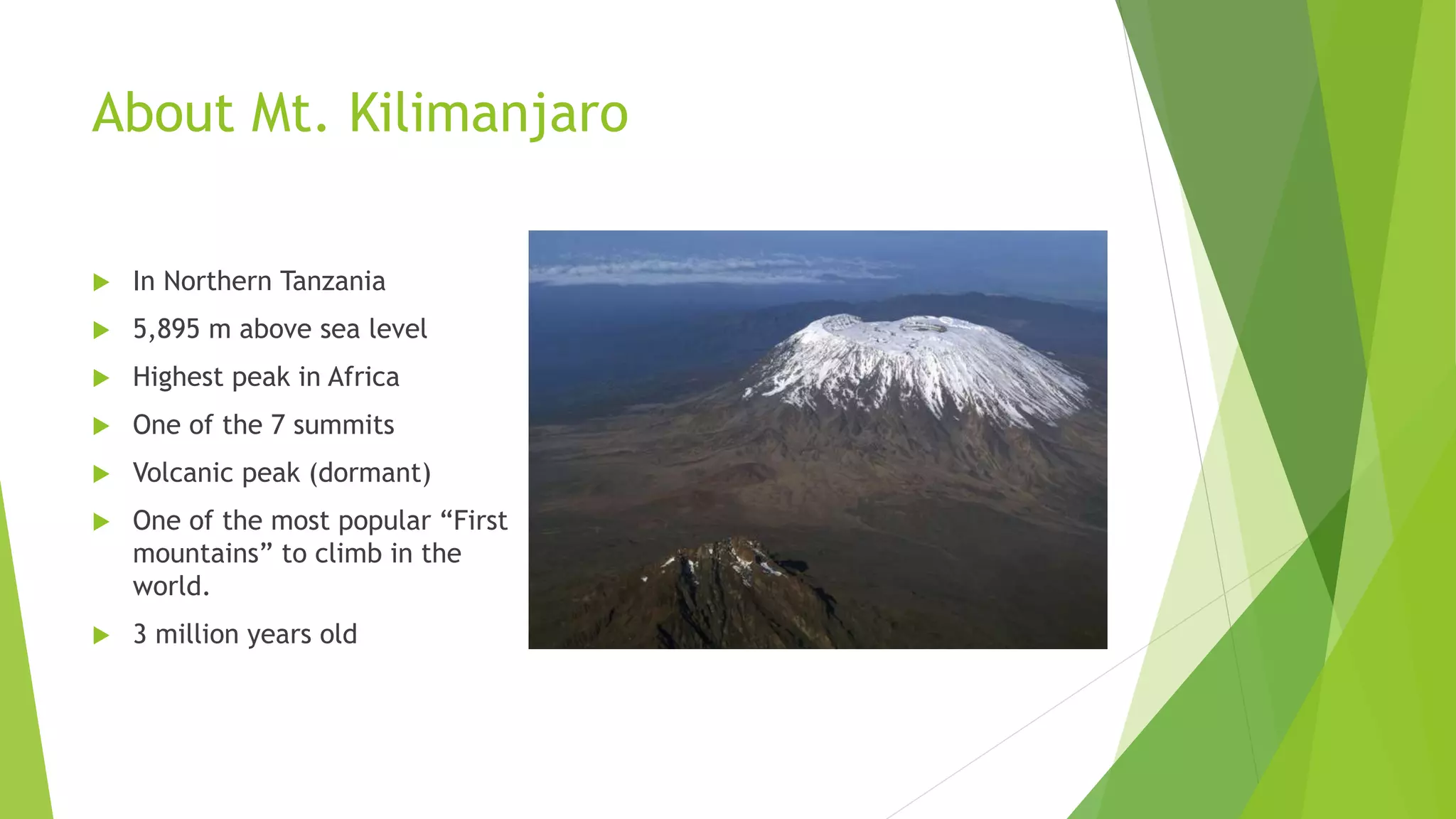 Kilimanjaro trip | PPTX