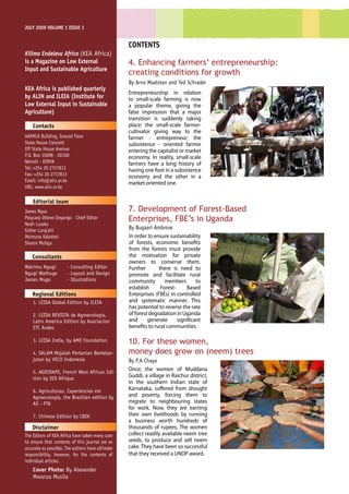 Kilimo Endelevu Africa Issue 01 (KEA Africa) | PDF