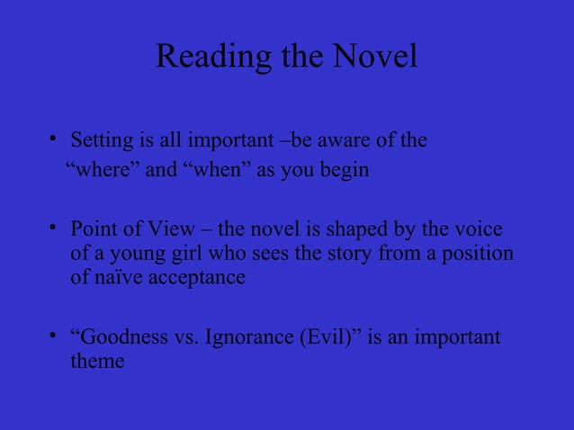 Setting of To Kill a Mockingbird | PPT