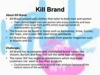 Kill Brand Social Media Campaign | PPTX