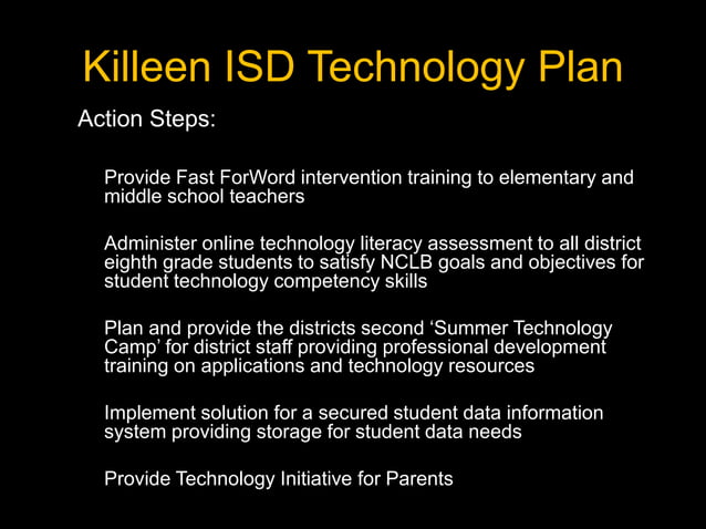 Killeen isd technology plan | PPT