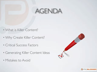 Creating Killer Content for Your Blog | KEY