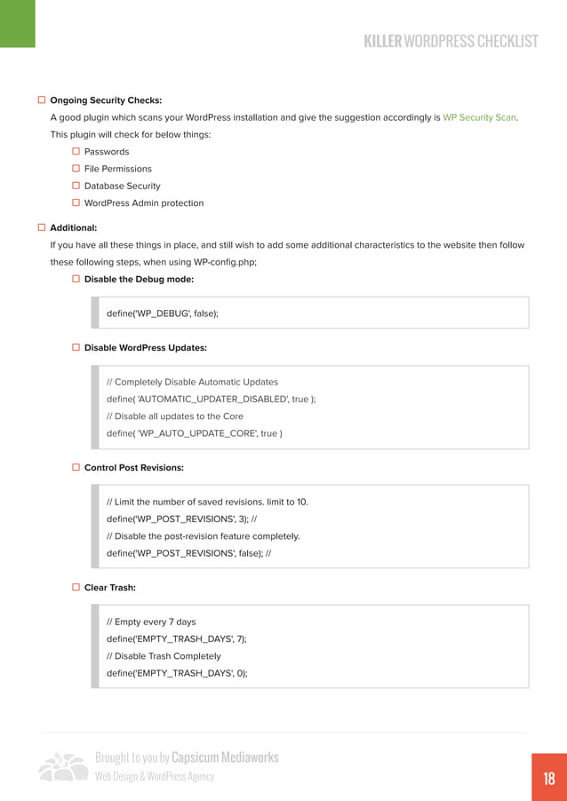 Killer word press-checklist | PDF | Web Development | Internet