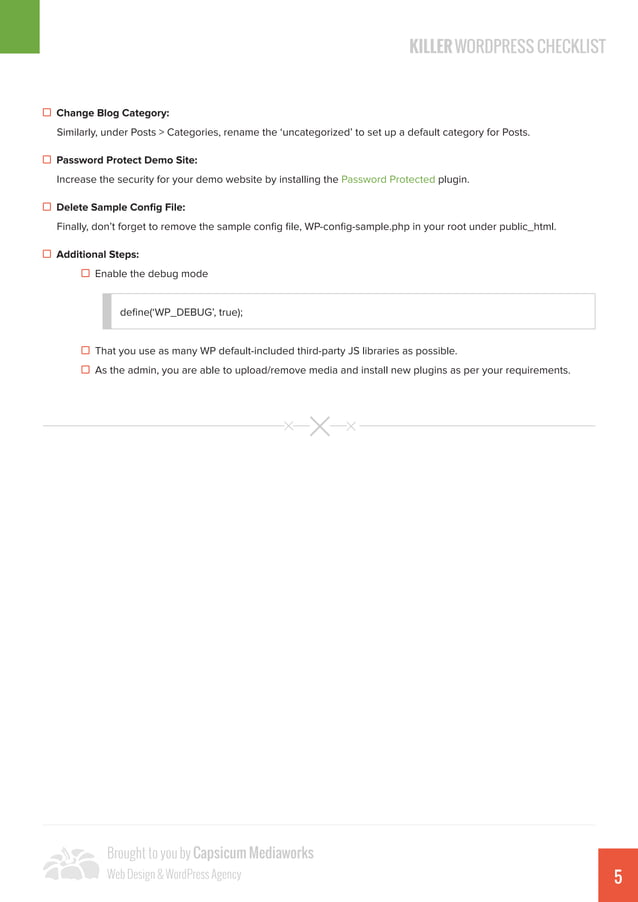 Killer word press-checklist | PDF | Web Development | Internet