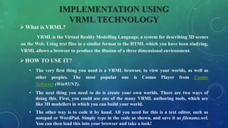3D INTERNET Technical Seminar | PPTX