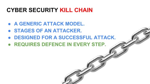 KILLING THE CYBER SECURITY KILL CHAIN | PPTX | Information and Network ...