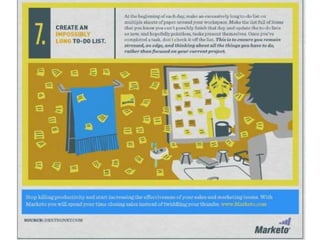 Killing Time: How to Destroy Your Productivity [Infographic] | PPT