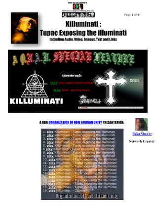 Tupac Killuminati Hintergrundbild