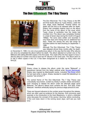 Killuminati- Tupac Exposing the illuminati | PDF