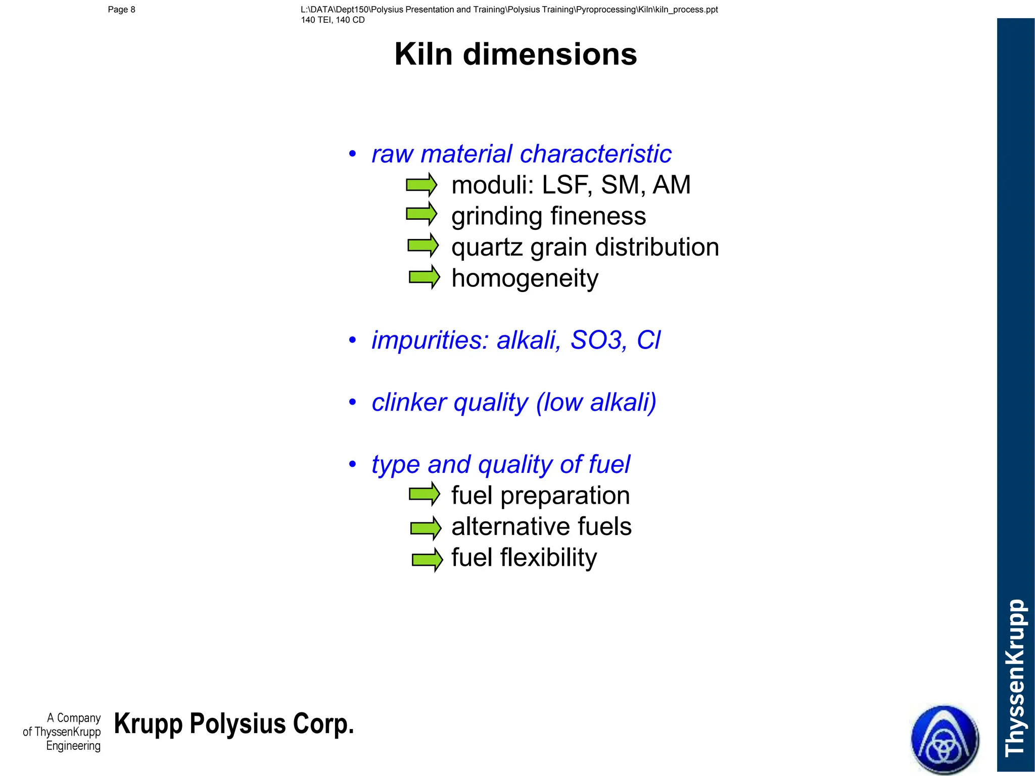 KILN_PROCESS.PPT of cement plant & cement industry | PPT