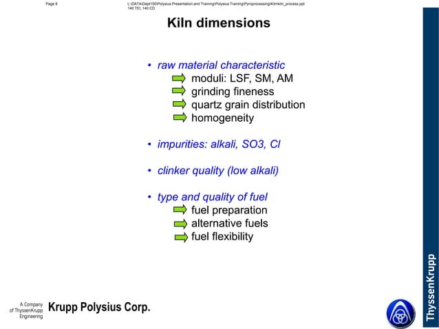 KILN_PROCESS.PPT of cement plant & cement industry | PPT
