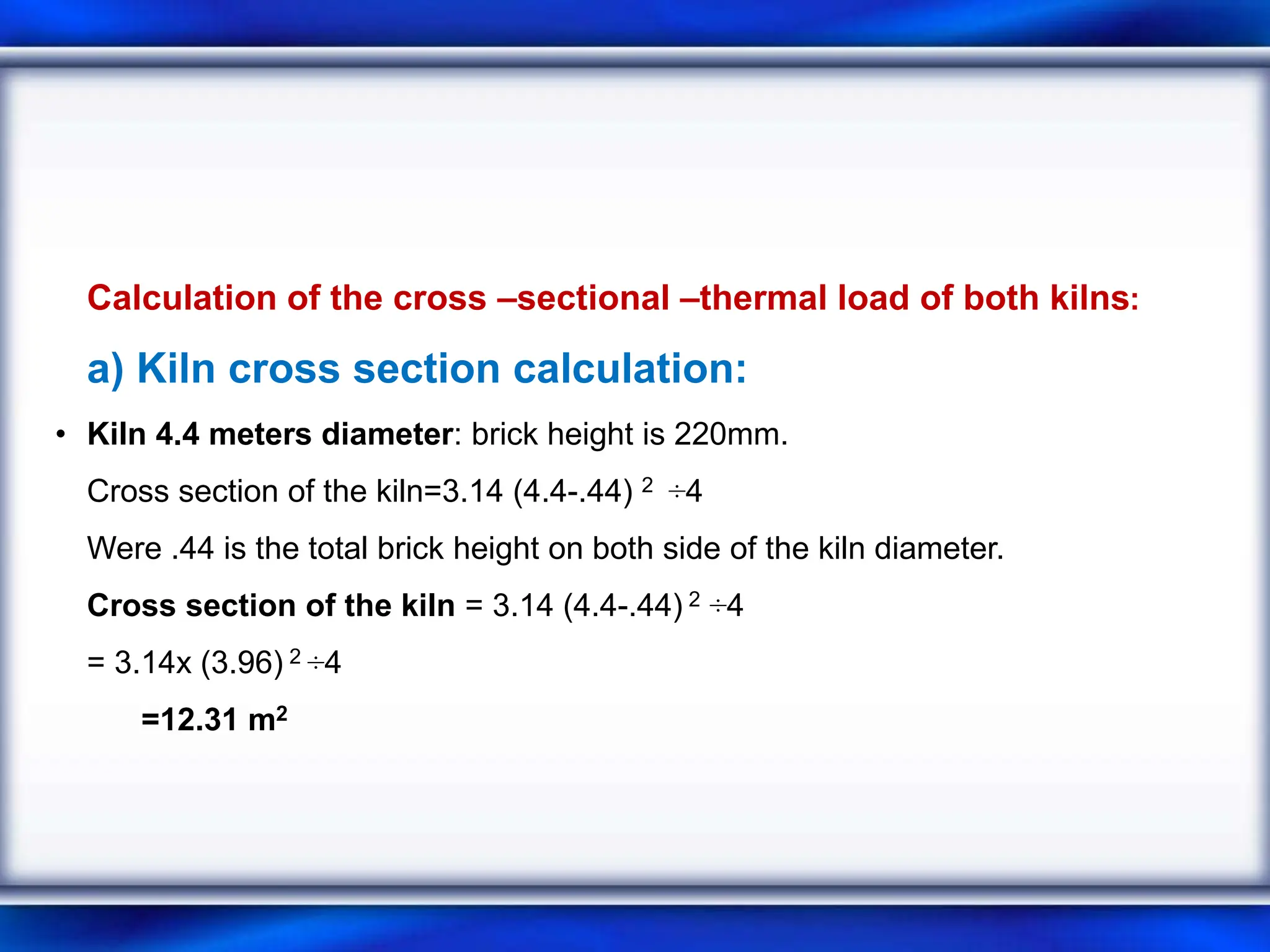 kiln thermal load.pptx kiln tgermal load | PPTX