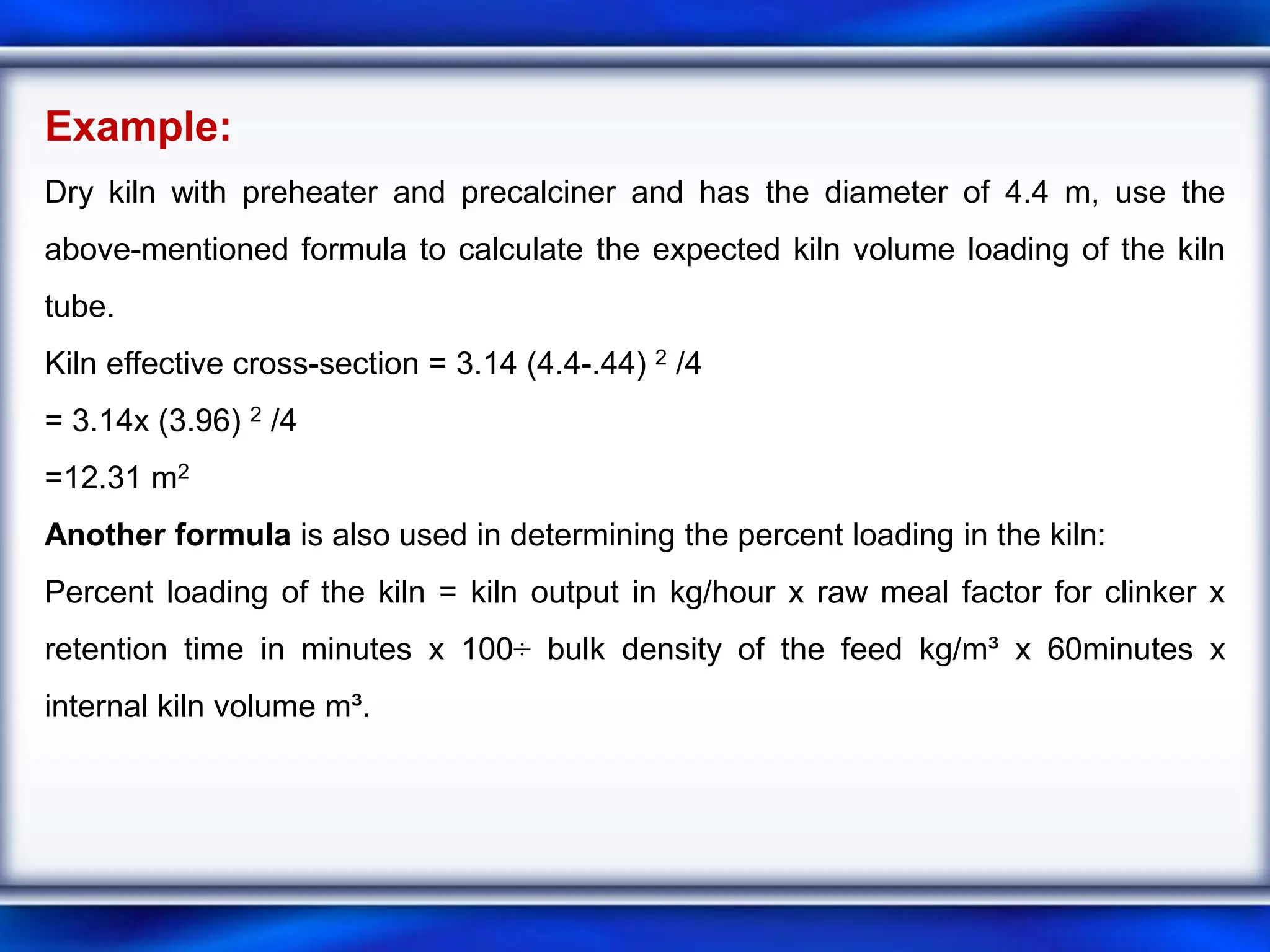 kiln thermal load.pptx kiln tgermal load | PPTX