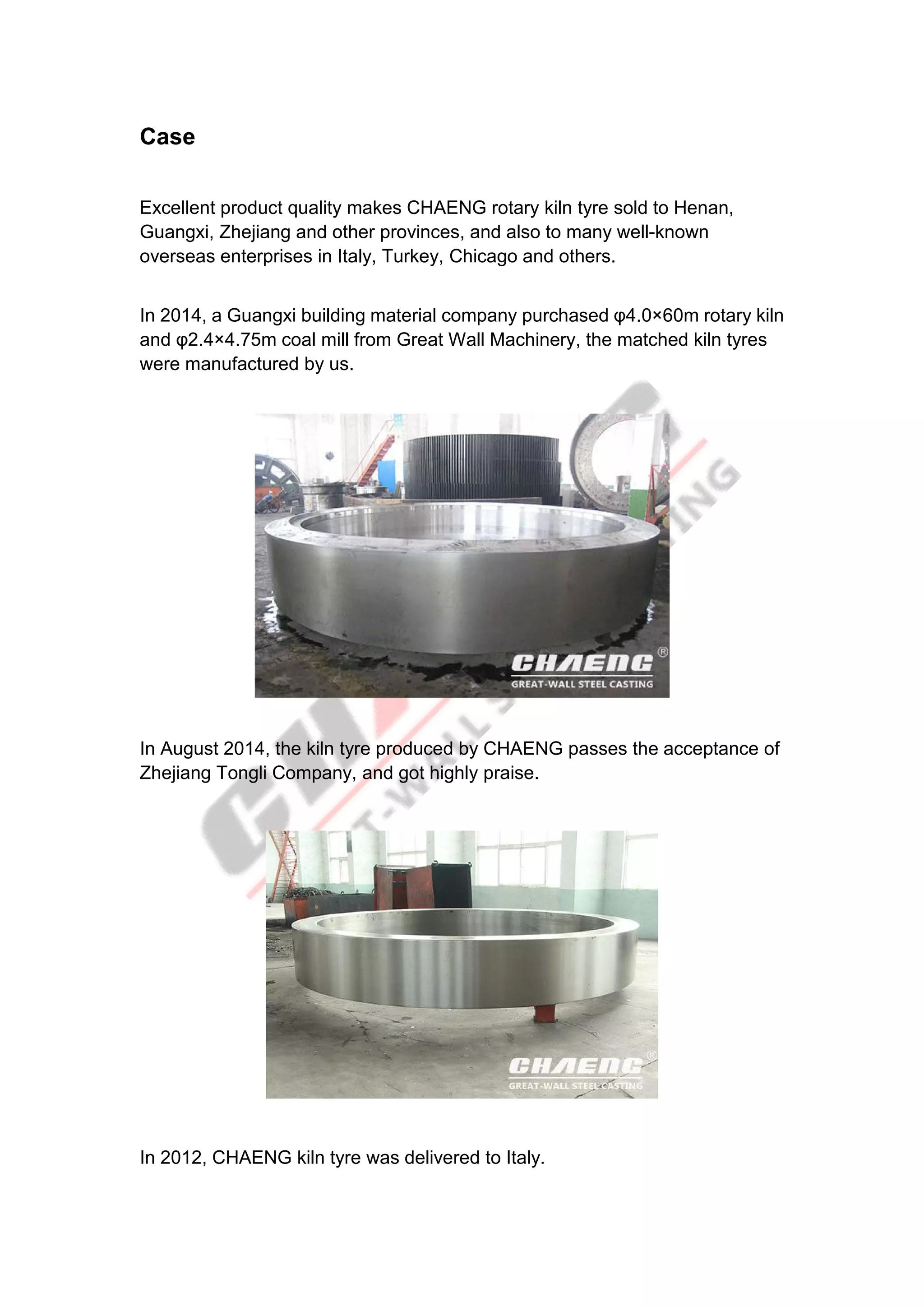 Rotary kiln tyre, kiln riding ring | PDF