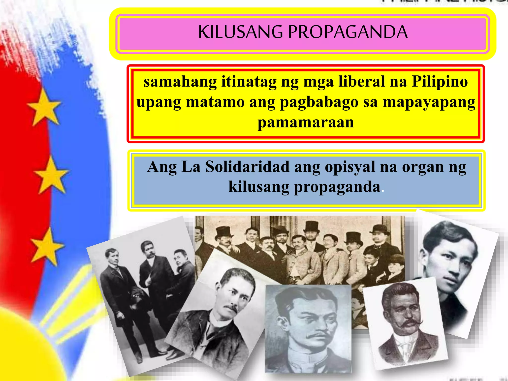 Kilusang propaganda at katipunan | PPTX