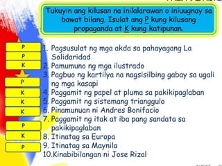 Kilusang propaganda at katipunan | PPTX