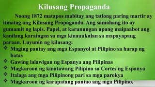 Kilusang Propaganda QUARTER 1 WEEK 1 PRESENTATION FOR GRADE 6 FIRST ...
