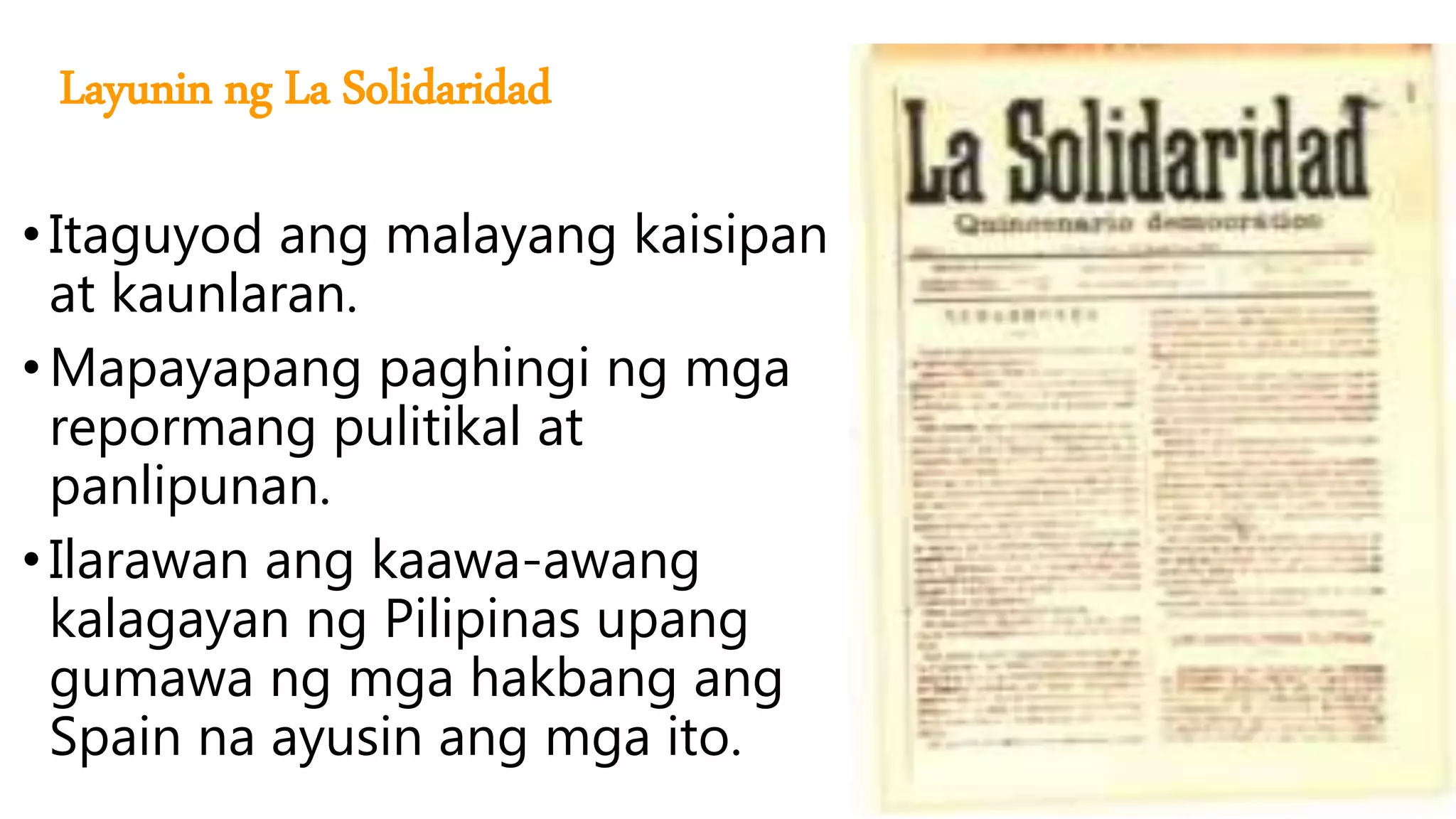 Kilusang Propaganda at La Liga Filipina | PPTX