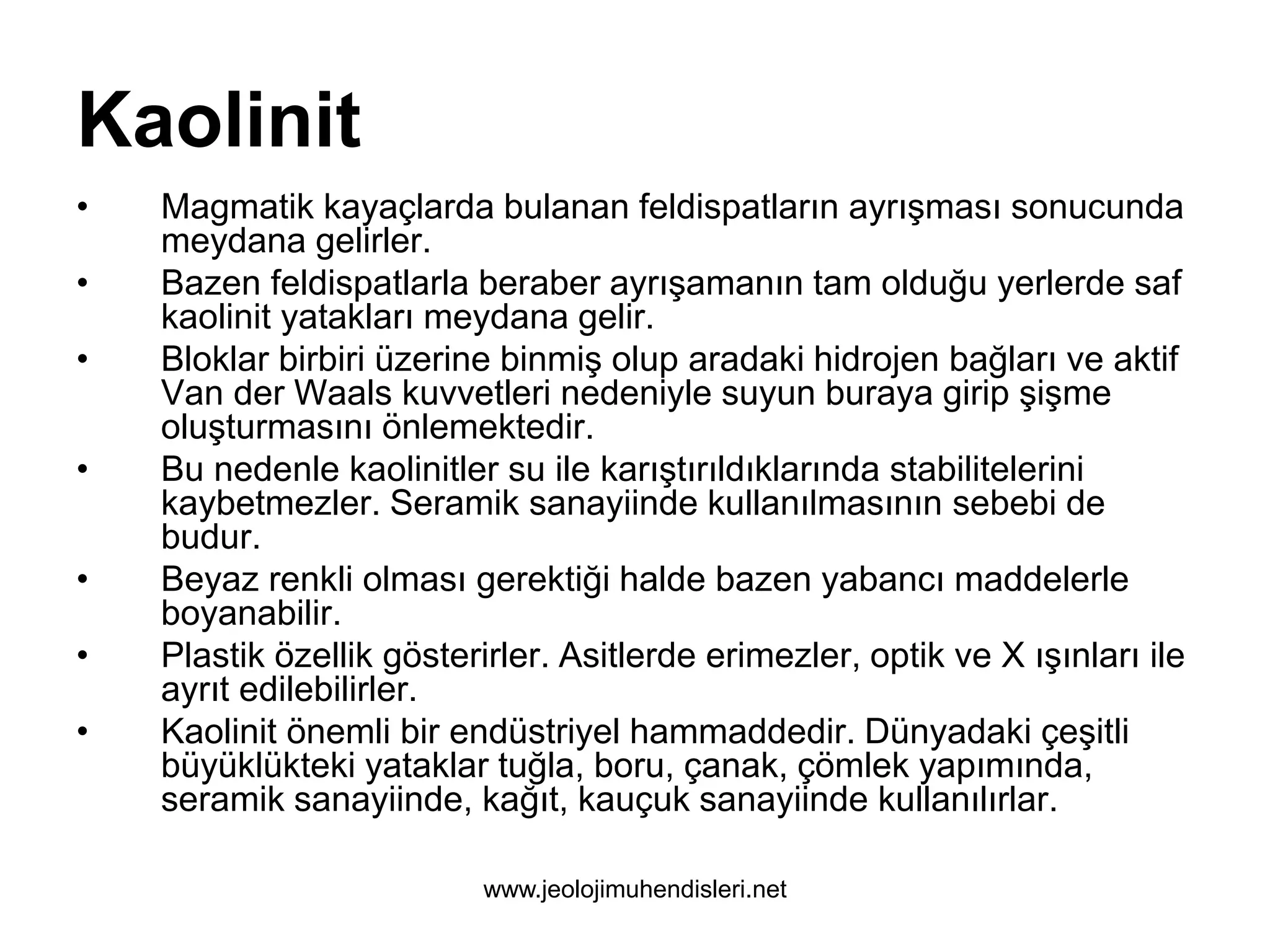 Kil ve kil mineralleri | PPT