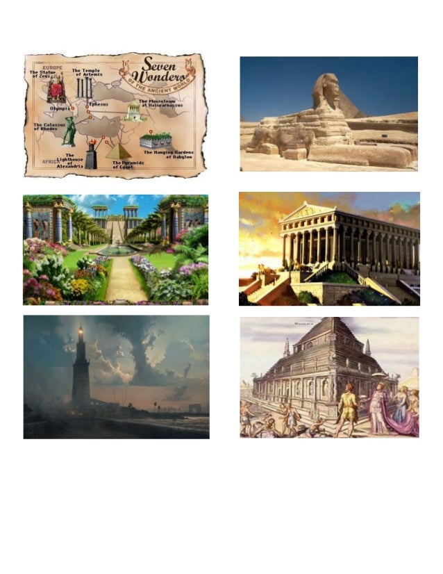 7 Wonders Of The Ancient World Collage