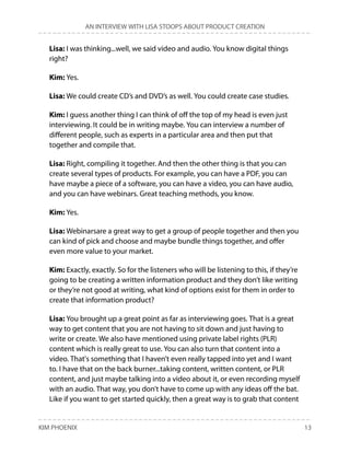 An Interview with Lisa Stoops about Information Product Creation | PDF