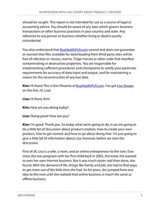 An Interview with Lisa Stoops about Information Product Creation | PDF