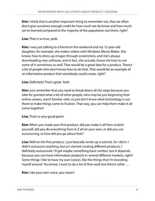 An Interview with Lisa Stoops about Information Product Creation | PDF