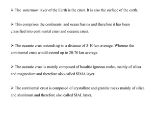 STRUCTURE AND COMPOSITION OF EARTH | PPTX