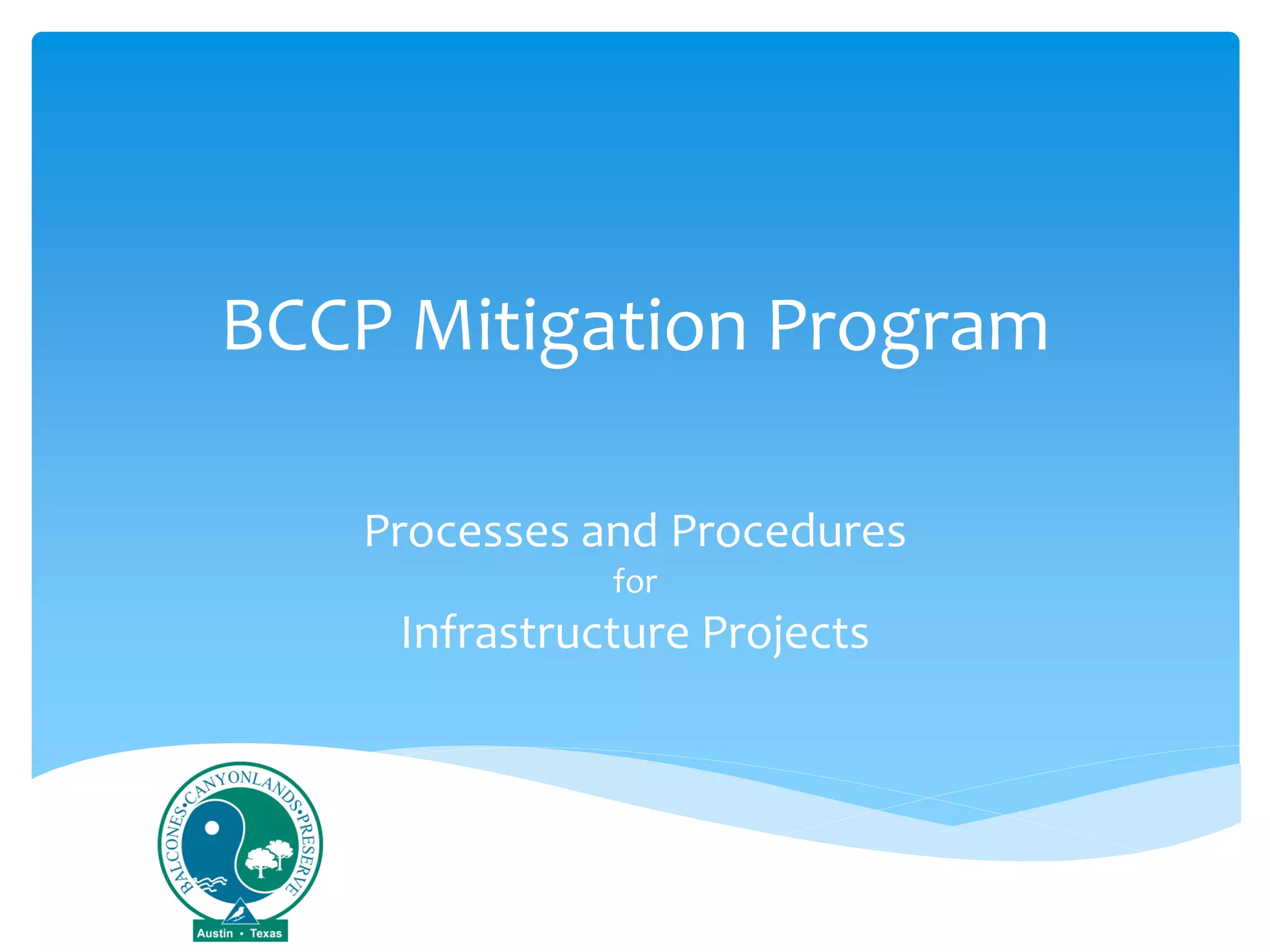 BCCP Mitigation Program | PDF
