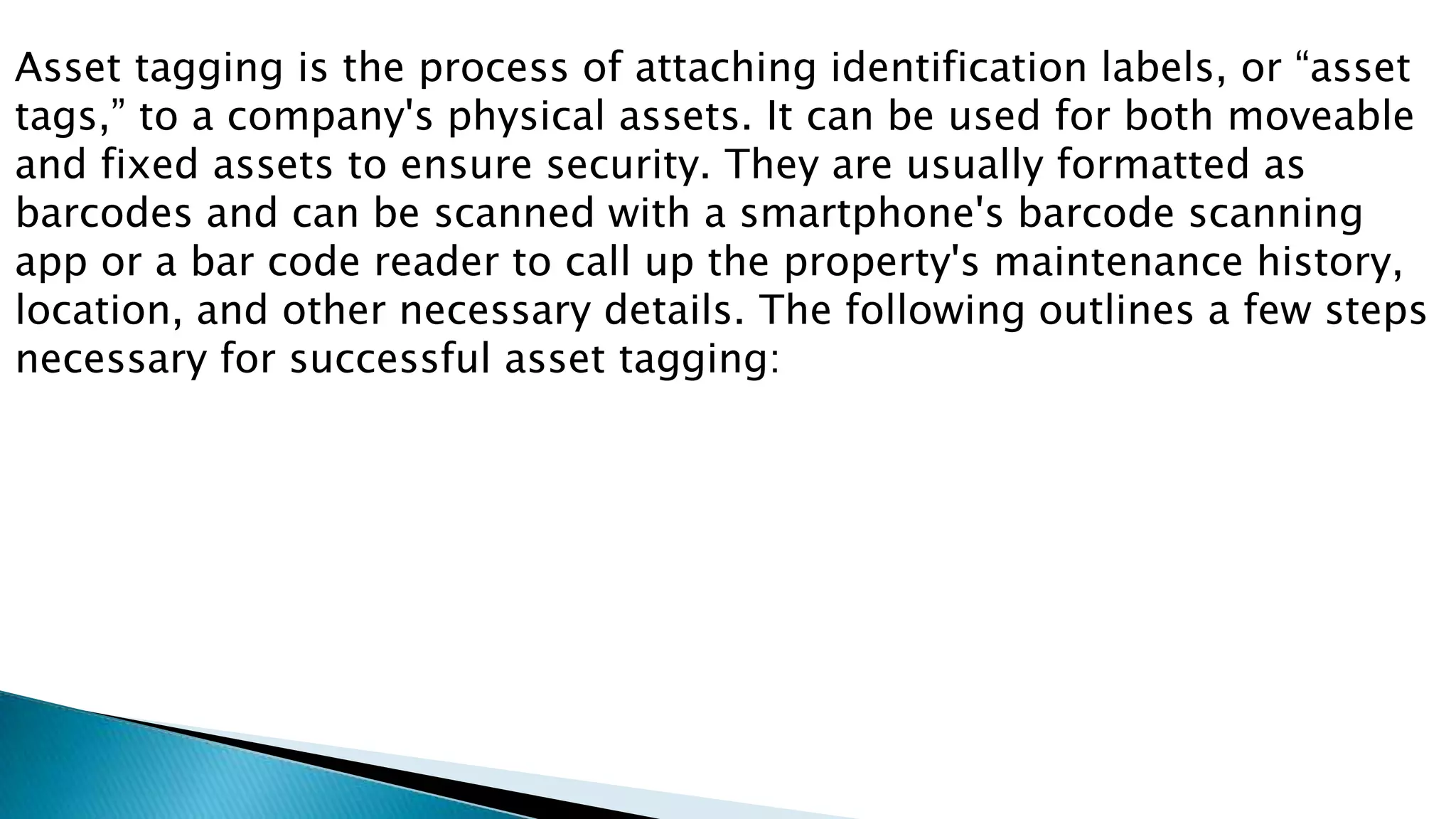 A Guide to Asset Tagging | PPTX