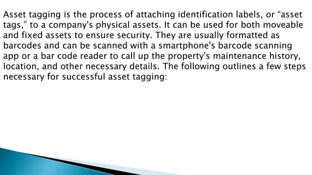 A Guide to Asset Tagging | PPTX