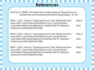 Kimberly Jones Dysphagia Diets presentation | PPT