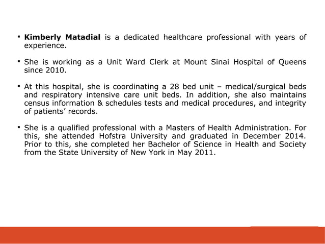 Kimberly A Matadial has Worked with Christ Childcare Center for Two ...