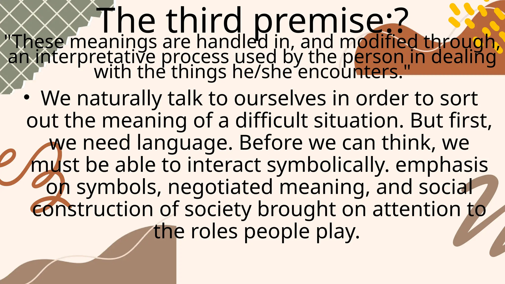 Symbolic Interactionalism for Grade 11 Senior High School | PPTX