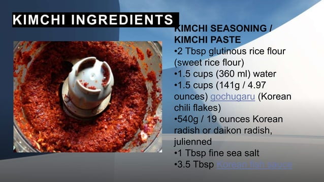 Kimchi PRODUCTION.pptx | Cooking | Food & Drink