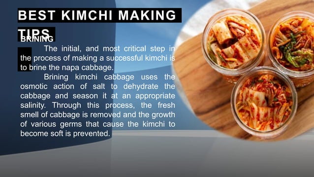Kimchi PRODUCTION.pptx | Cooking | Food & Drink