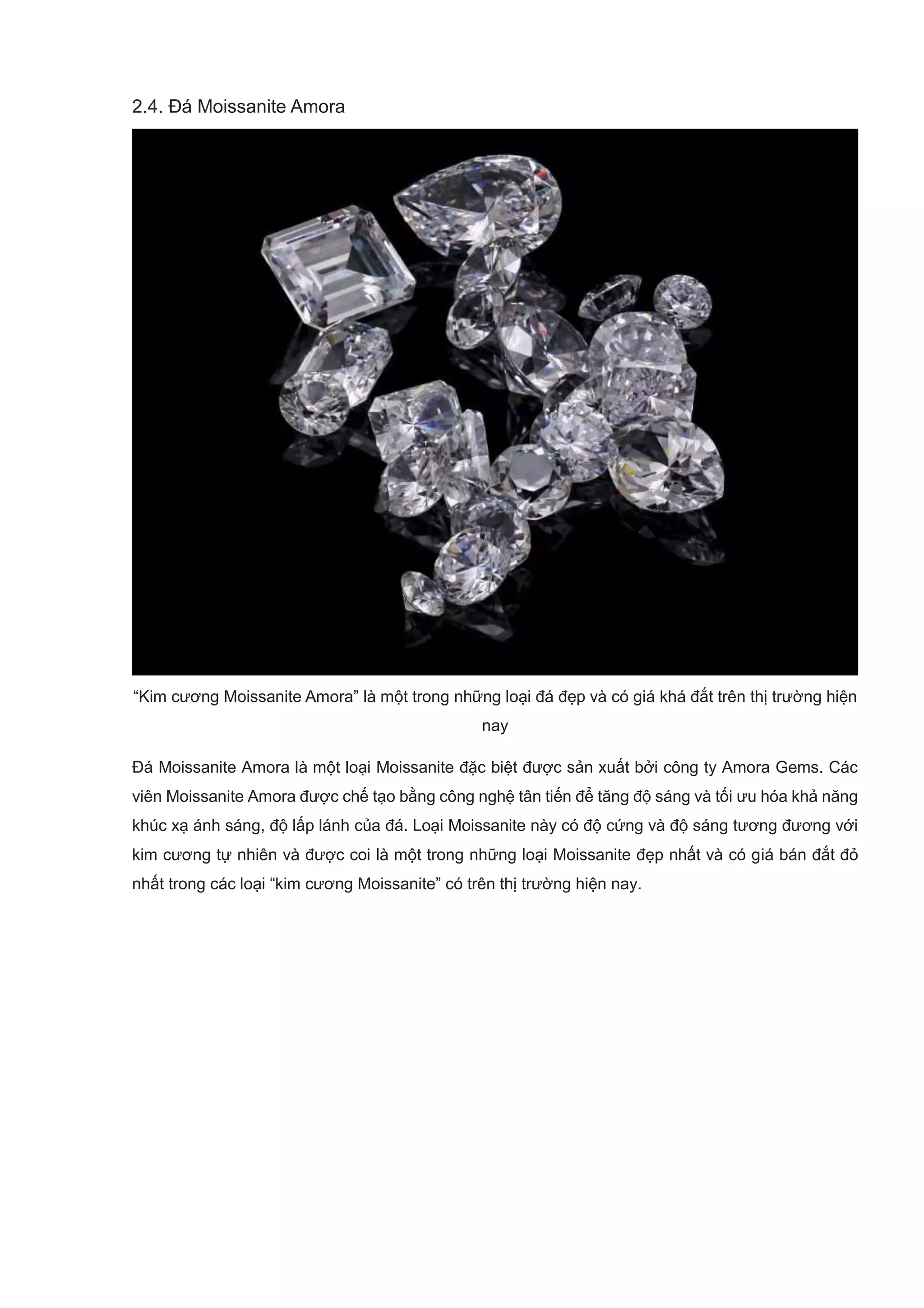 Kim cương Moissanite có mấy loại | PDF