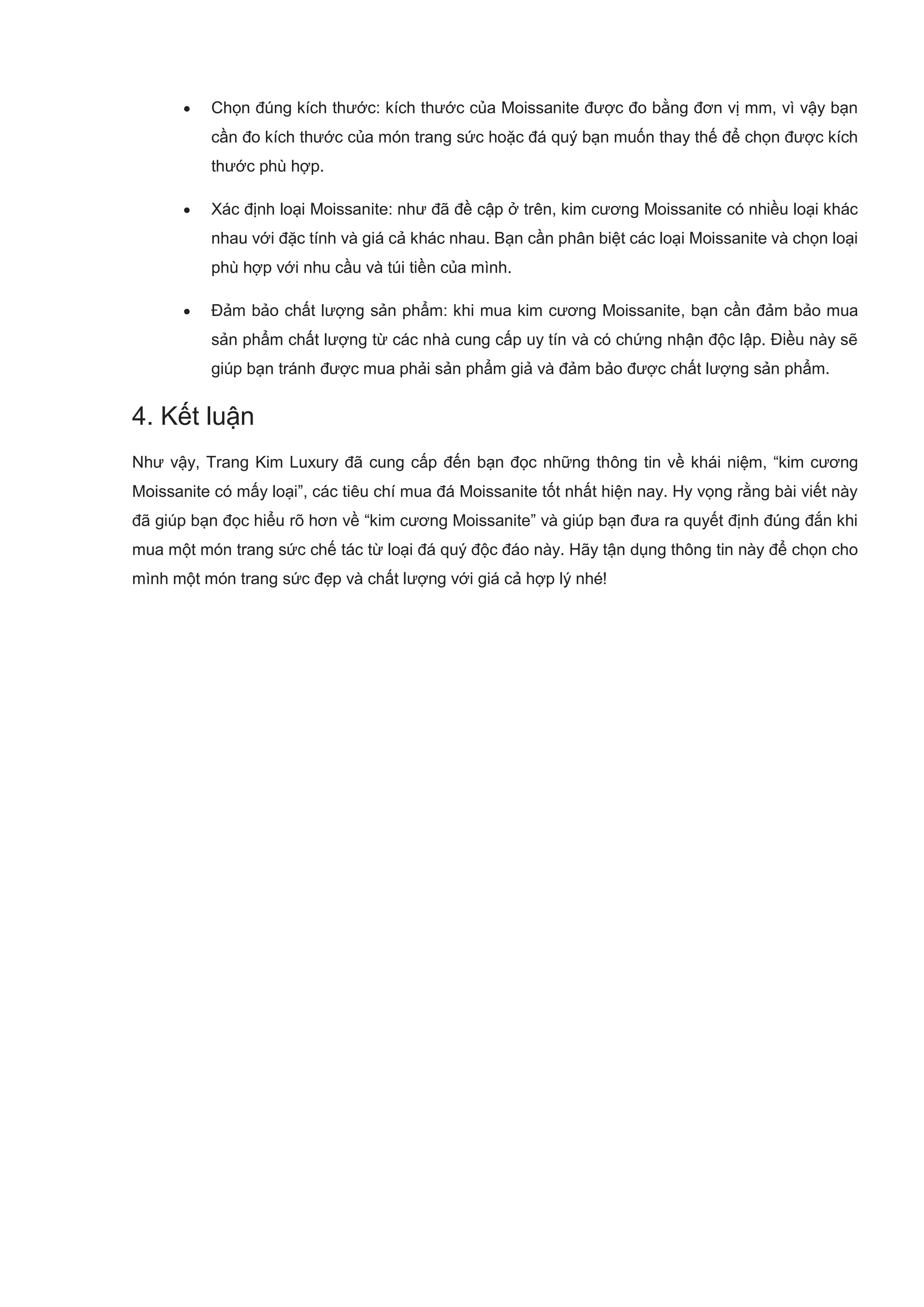 Kim cương Moissanite có mấy loại | PDF