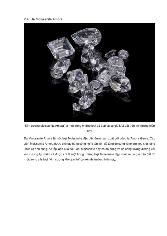 Kim cương Moissanite có mấy loại | DOCX