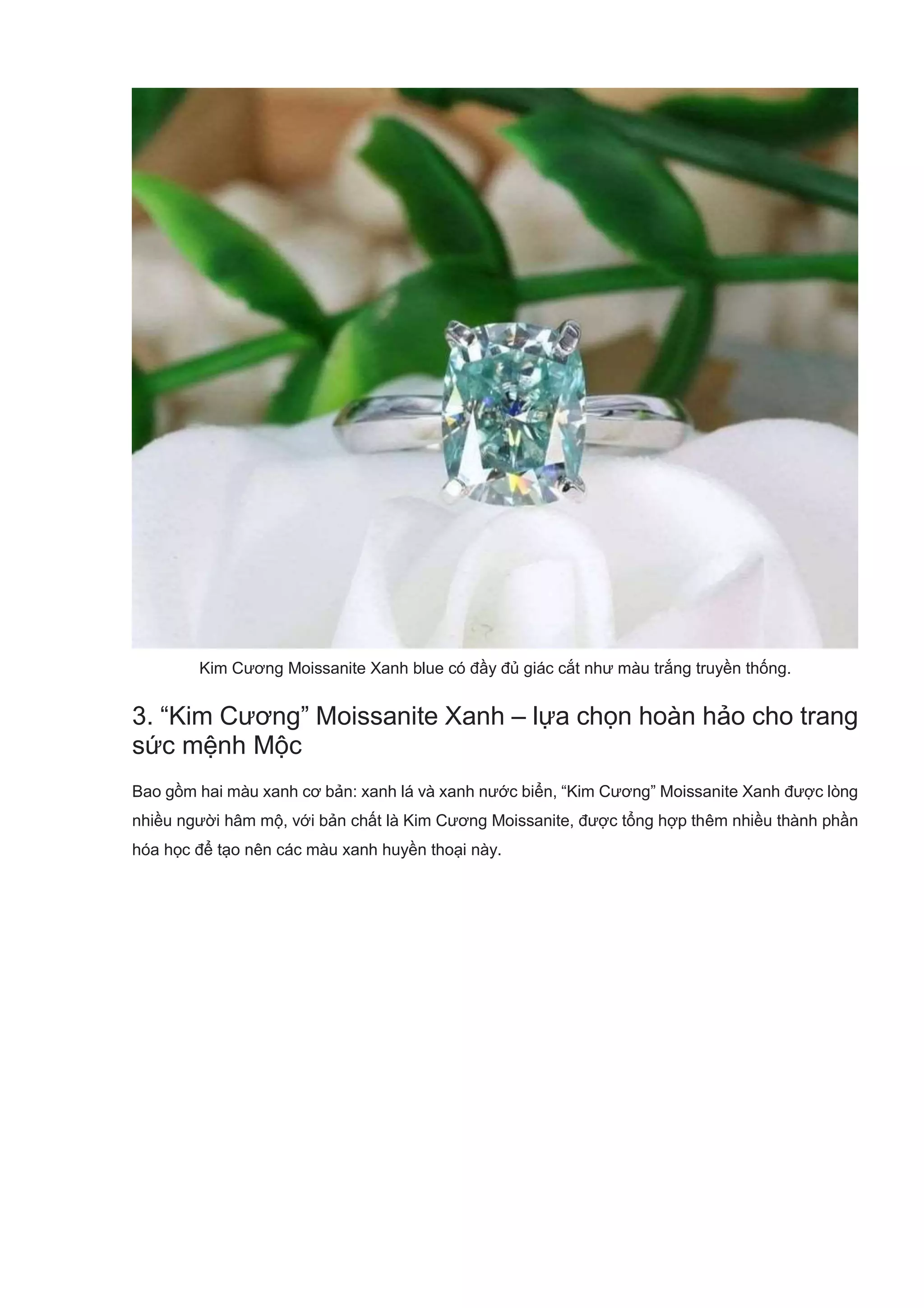 Kim Cương Moissanite Xanh | DOCX