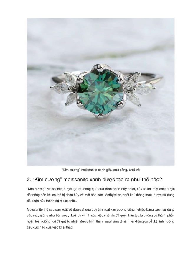 Kim Cương Moissanite Xanh | DOCX