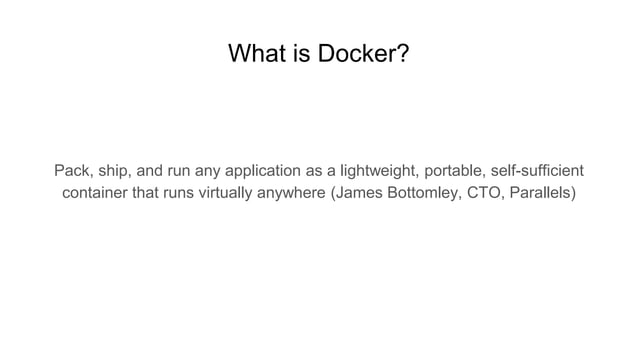 Docker intro | PPTX