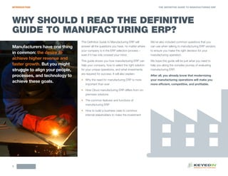The Definitive Guide to Manufacturing ERP | PDF