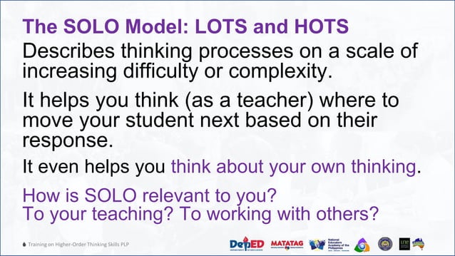 KIM Final Session 6_Constructing Test Items_HOTS_LOTS_SOLO.pptx