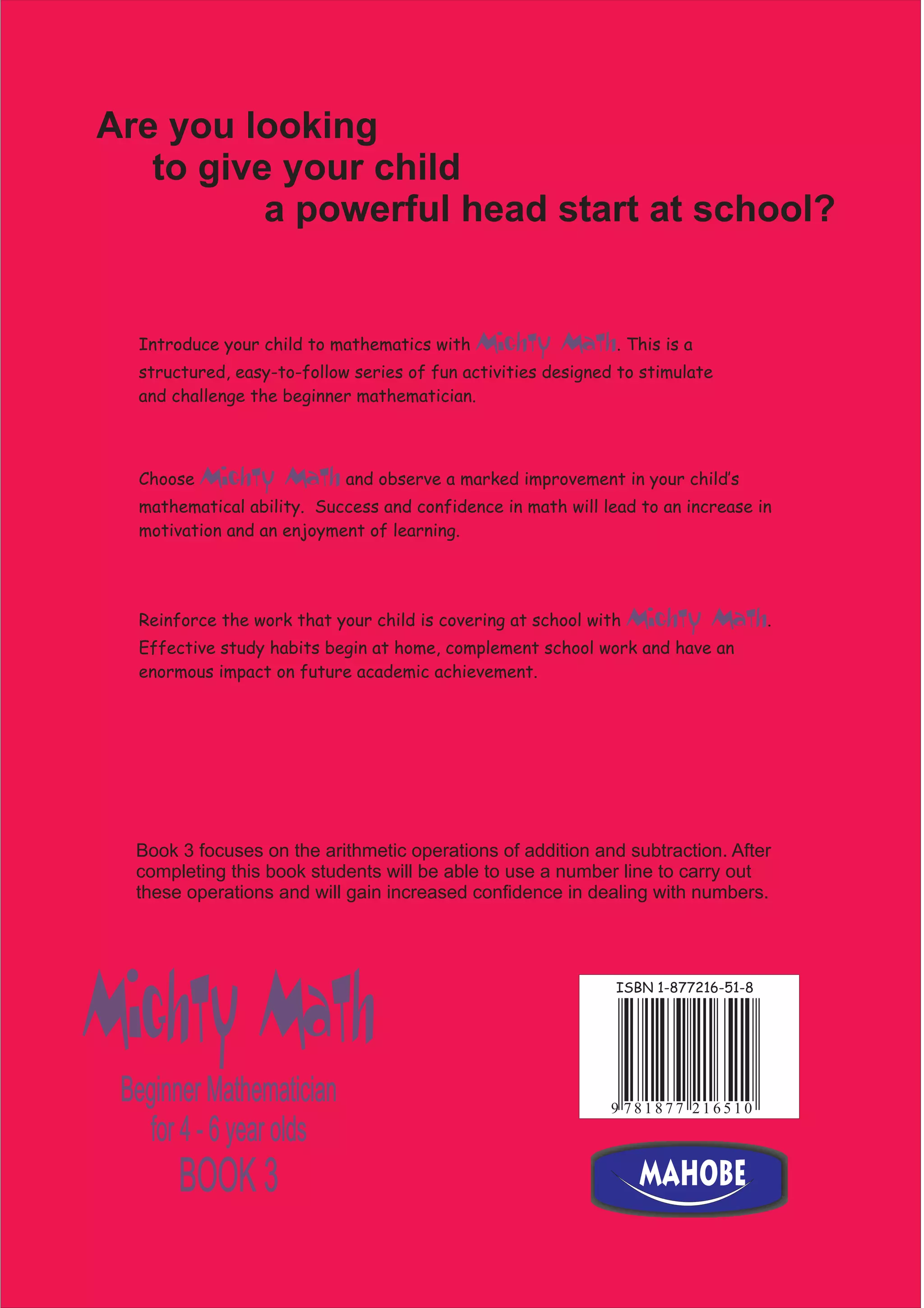 Kim freeman mighty math for 4-6 year olds introducing addition and ...