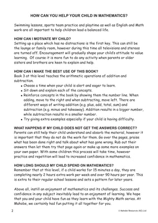 Kim freeman mighty math for 4-6 year olds introducing addition and ...